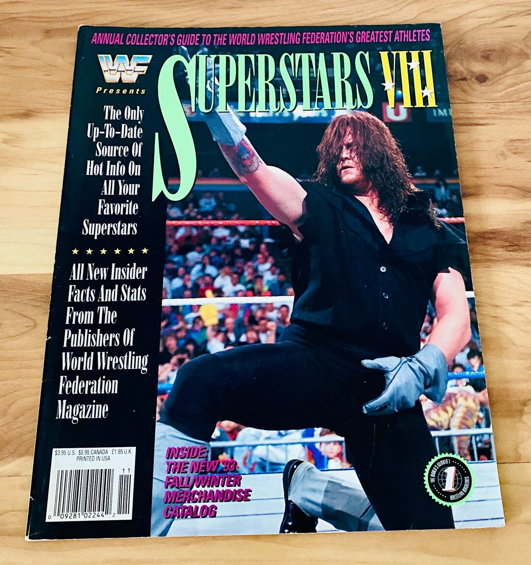 WWF Superstars Magazine 8 VIII 1993 the Undertaker Cover - Etsy