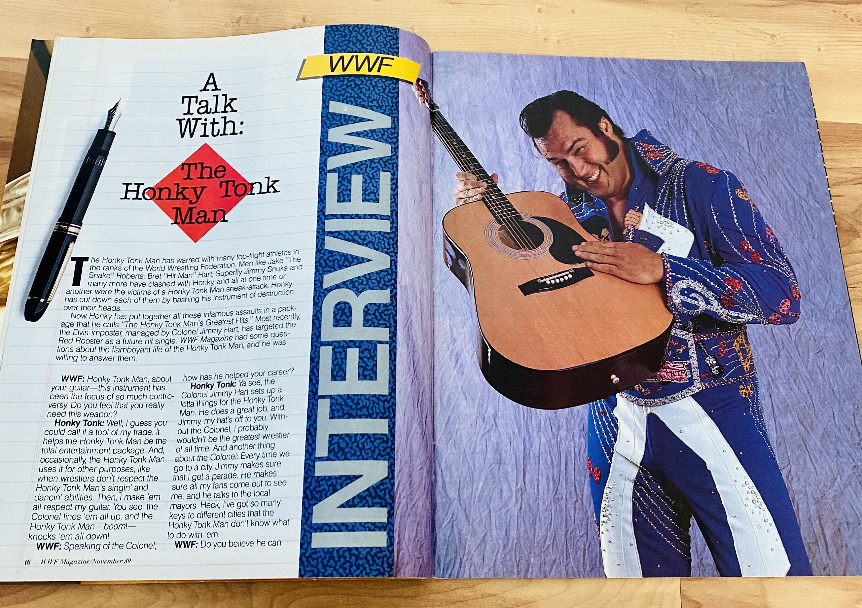 WWF Magazine November 1989 Ultimate Warrior Iconic Cover WWE - Etsy