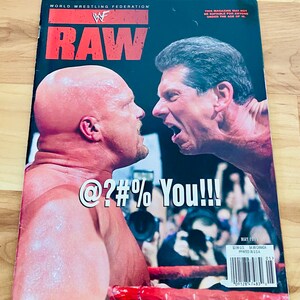 WWF RAW Magazine May 1999 Steve Austin Vince Mcmahon Cover W/ Divas ...