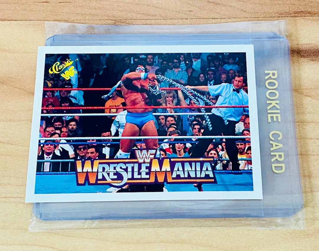 1990 Classic WWF Wrestlemania Donald Trump Ringside Warrior Card #65 ...