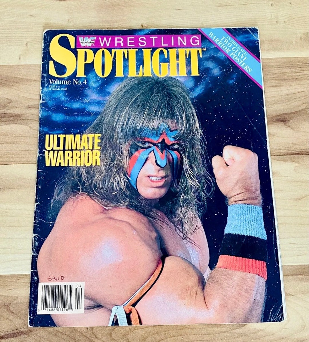 WWF Wrestling Spotlight Magazine Volume 4 Ultimate Warrior - Etsy