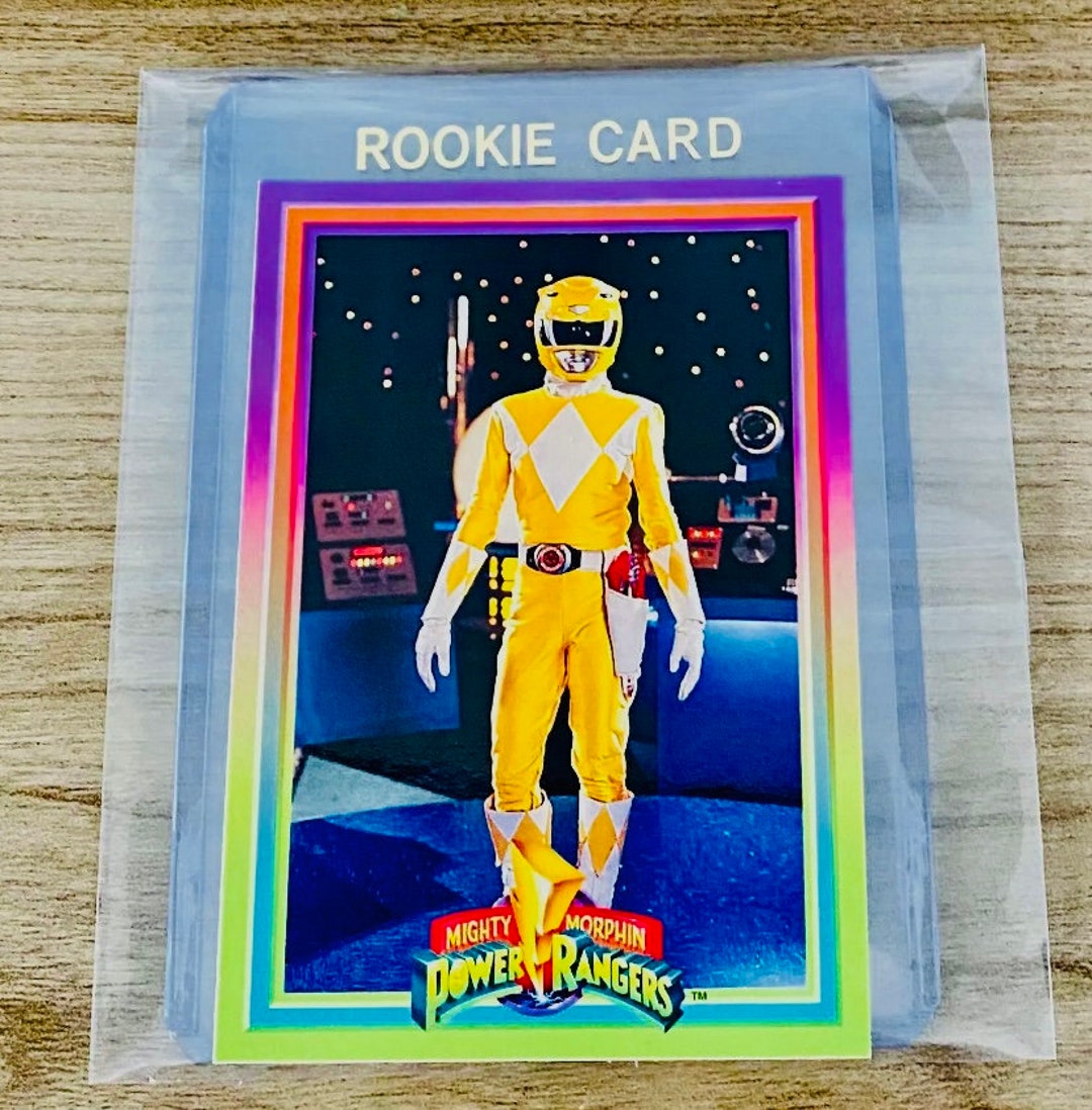 1994 Saban Mighty Morphin Power Rangers Card 28 the Yellow Ranger ...
