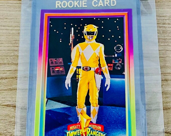 1994 Saban Mighty Morphin Power Rangers Card #28 the Yellow Ranger ...
