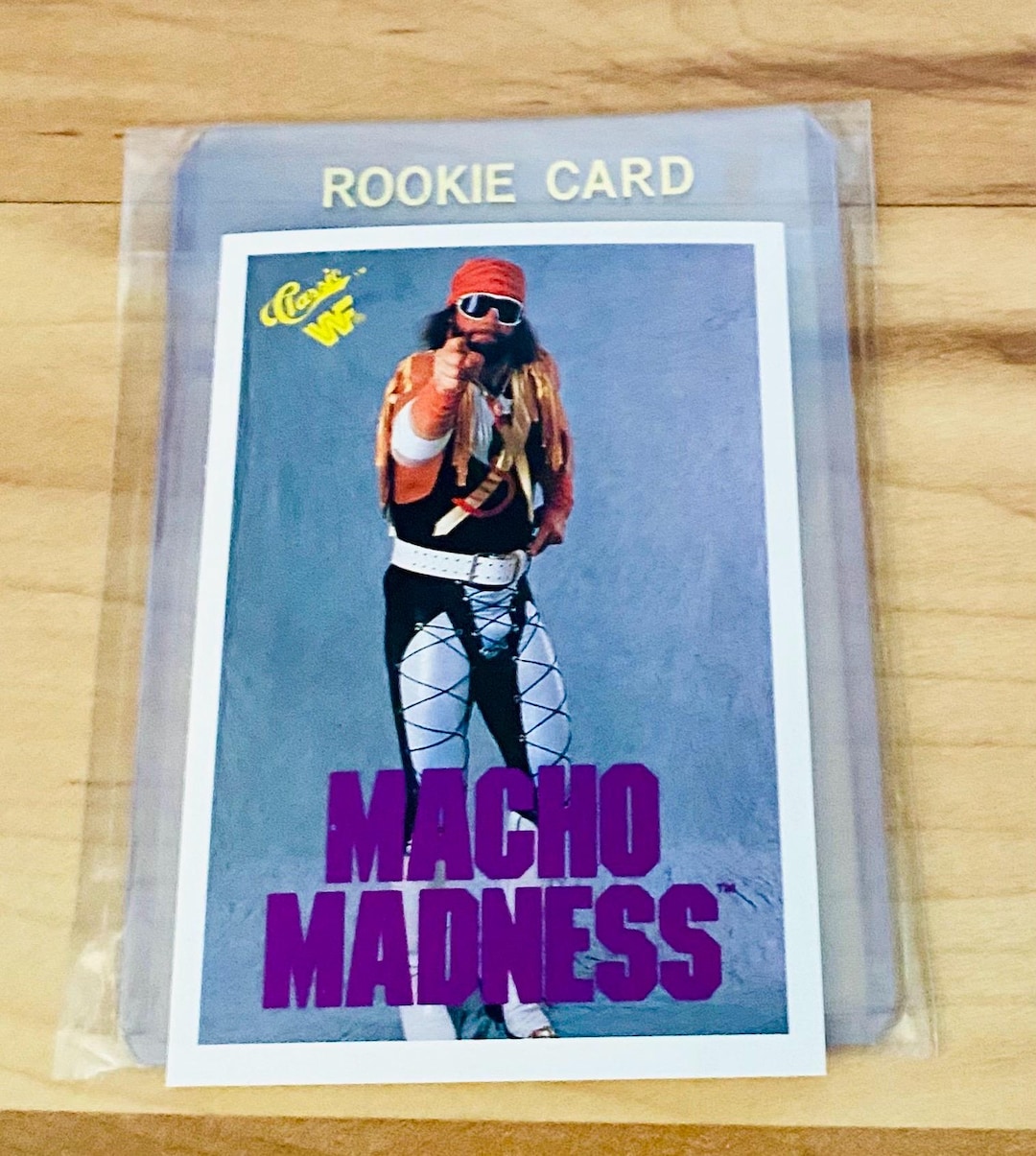 Macho Man Randy Savage 1990 Classic WWF Wrestling Card #105 WWE NEW ...