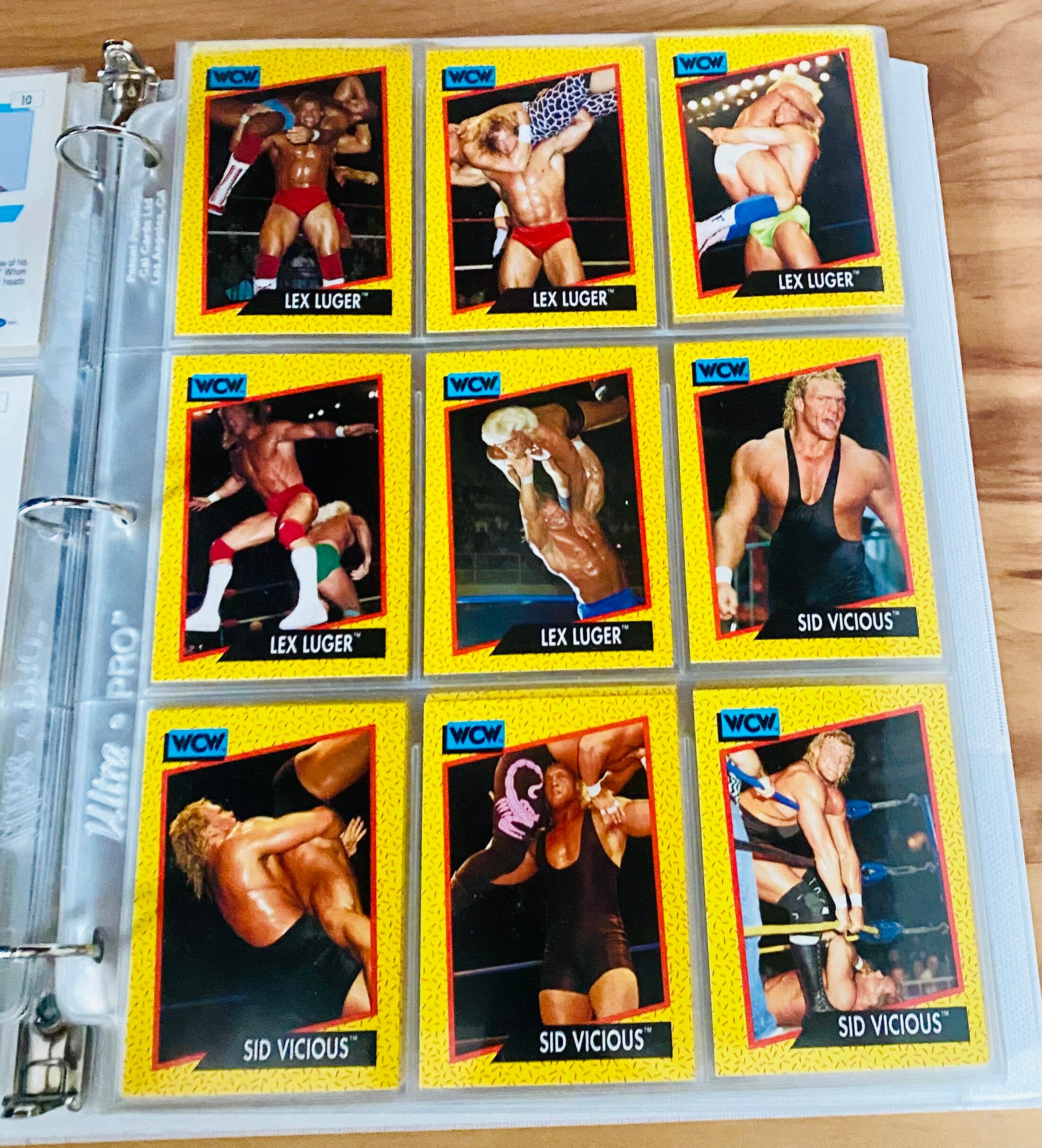 1991 WCW Wrestling Impel Cards Complete Set1-162 Cards Sting Flair ...
