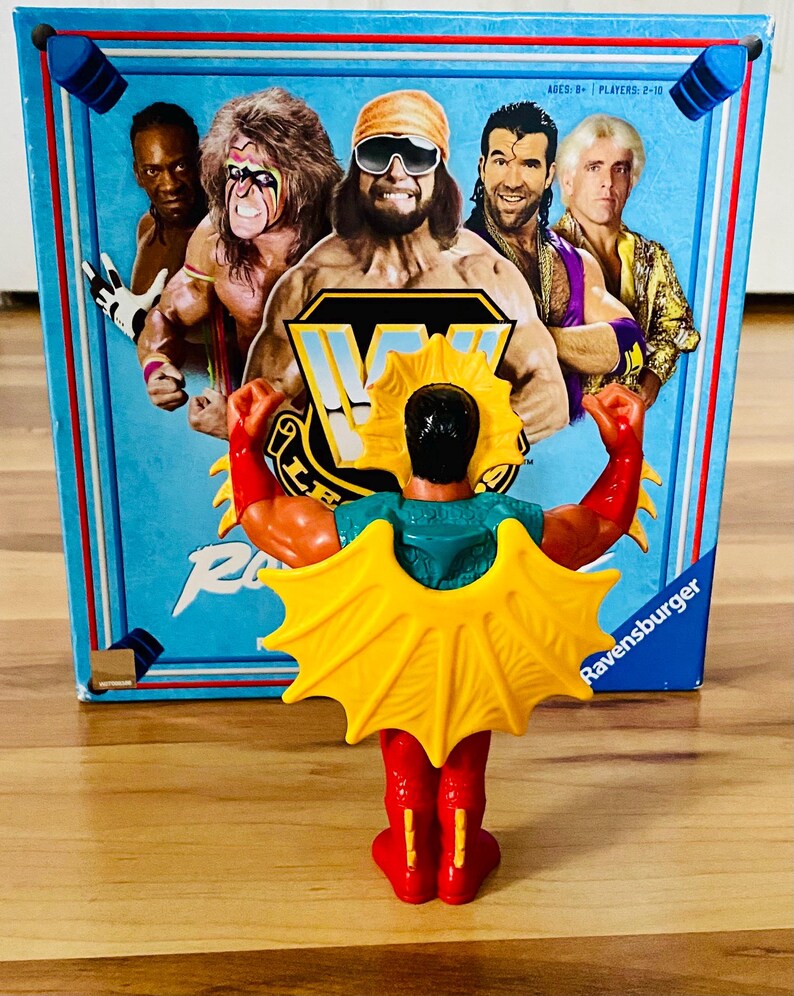 WWF Hasbro the Dragon Ricky Steamboat Figure With Cape Series 4 Rare NM ...