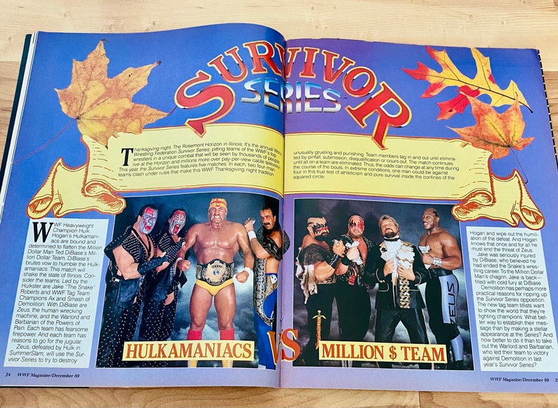 WWF Magazine December 1989 Rowdy Roddy Piper Iconic Cover WWE - Etsy