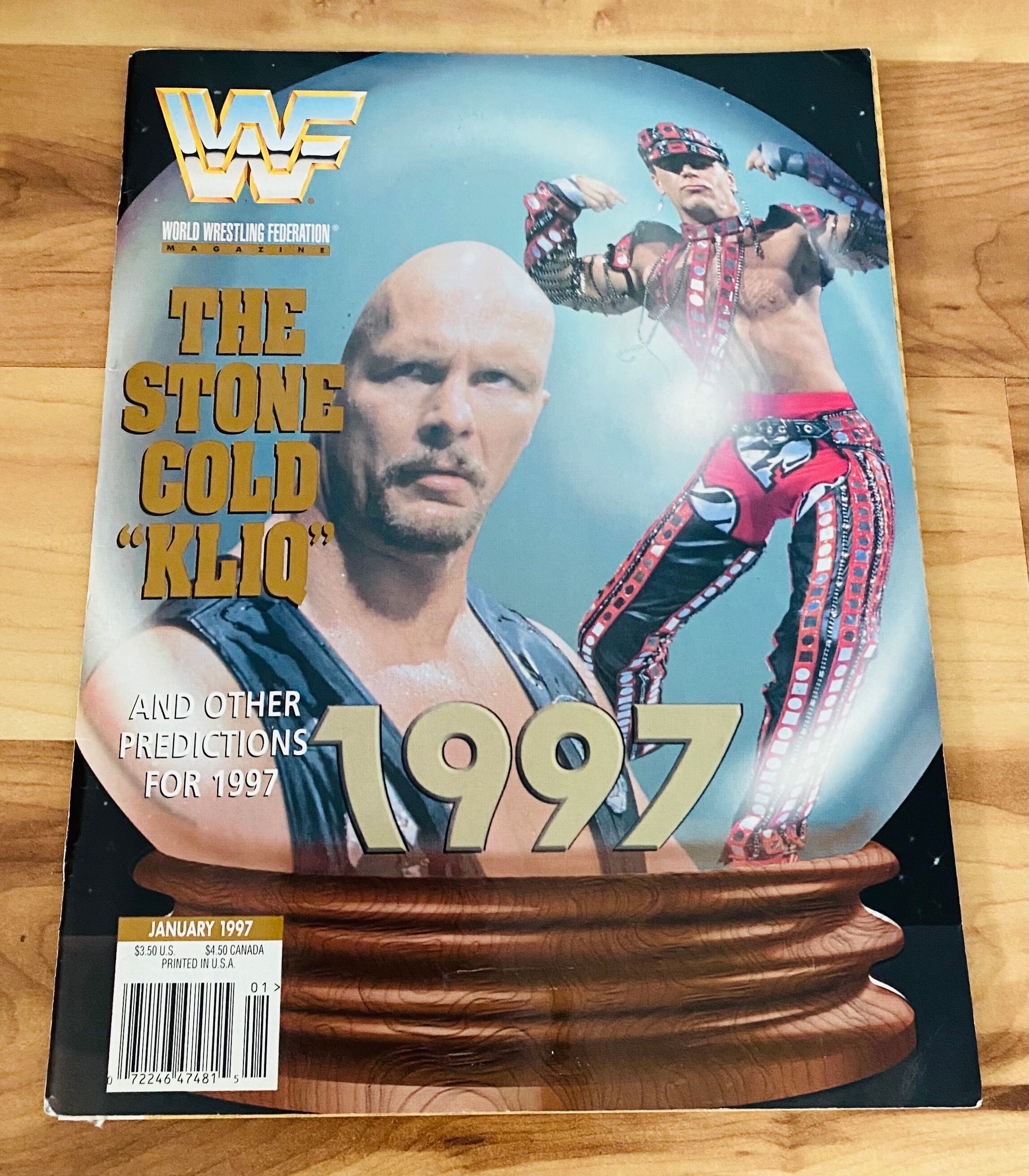 WWF Magazine January 1997 Stone Cold Iconic Cover W/ Original Wrestling ...