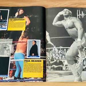 WWF Wrestling Superstars Sticker Album Book 1991 Great Condition WWE ...