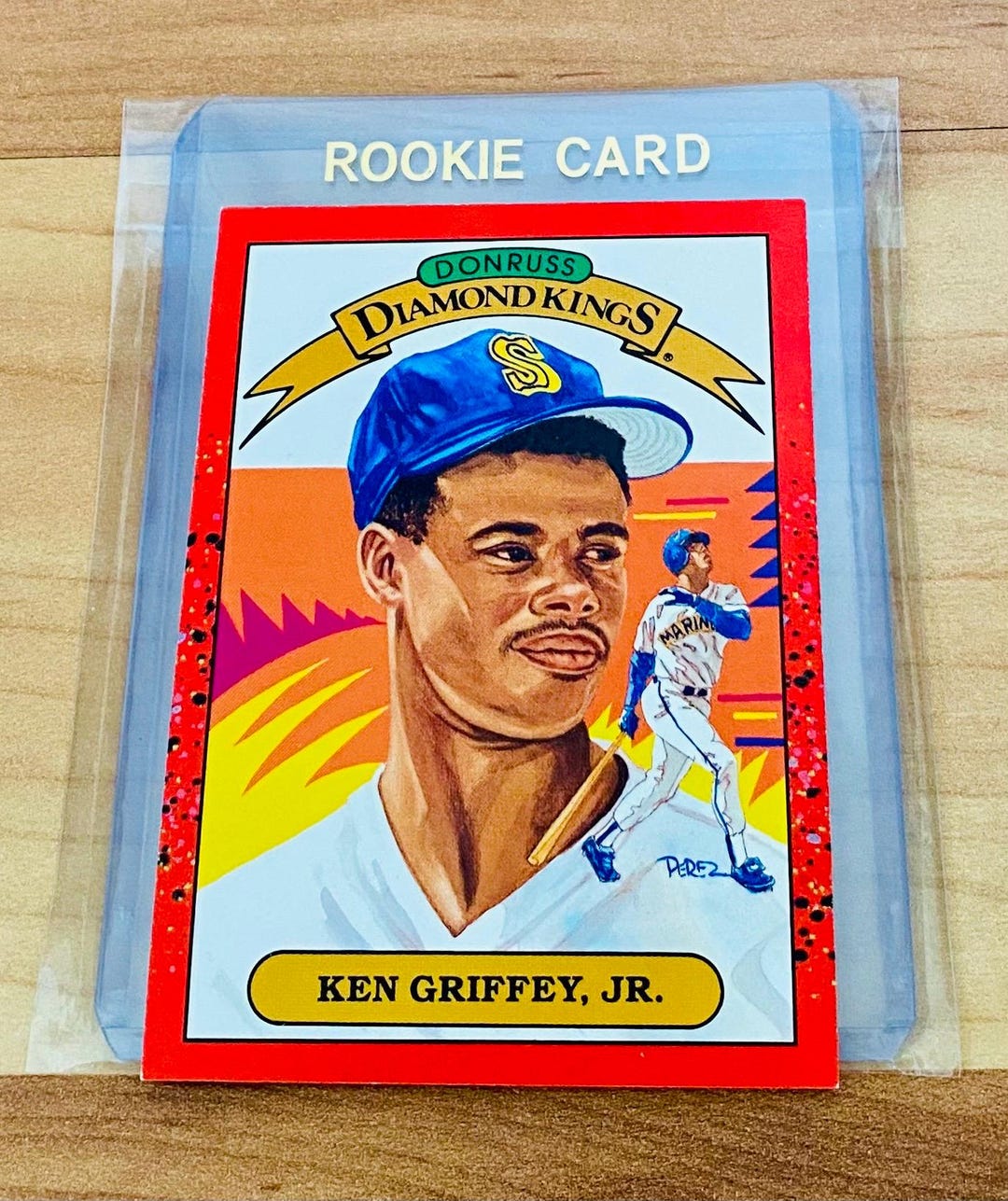 Ken Griffey Jr. 1990 Donruss Diamond Kings Baseball Card #4 Vintage ...