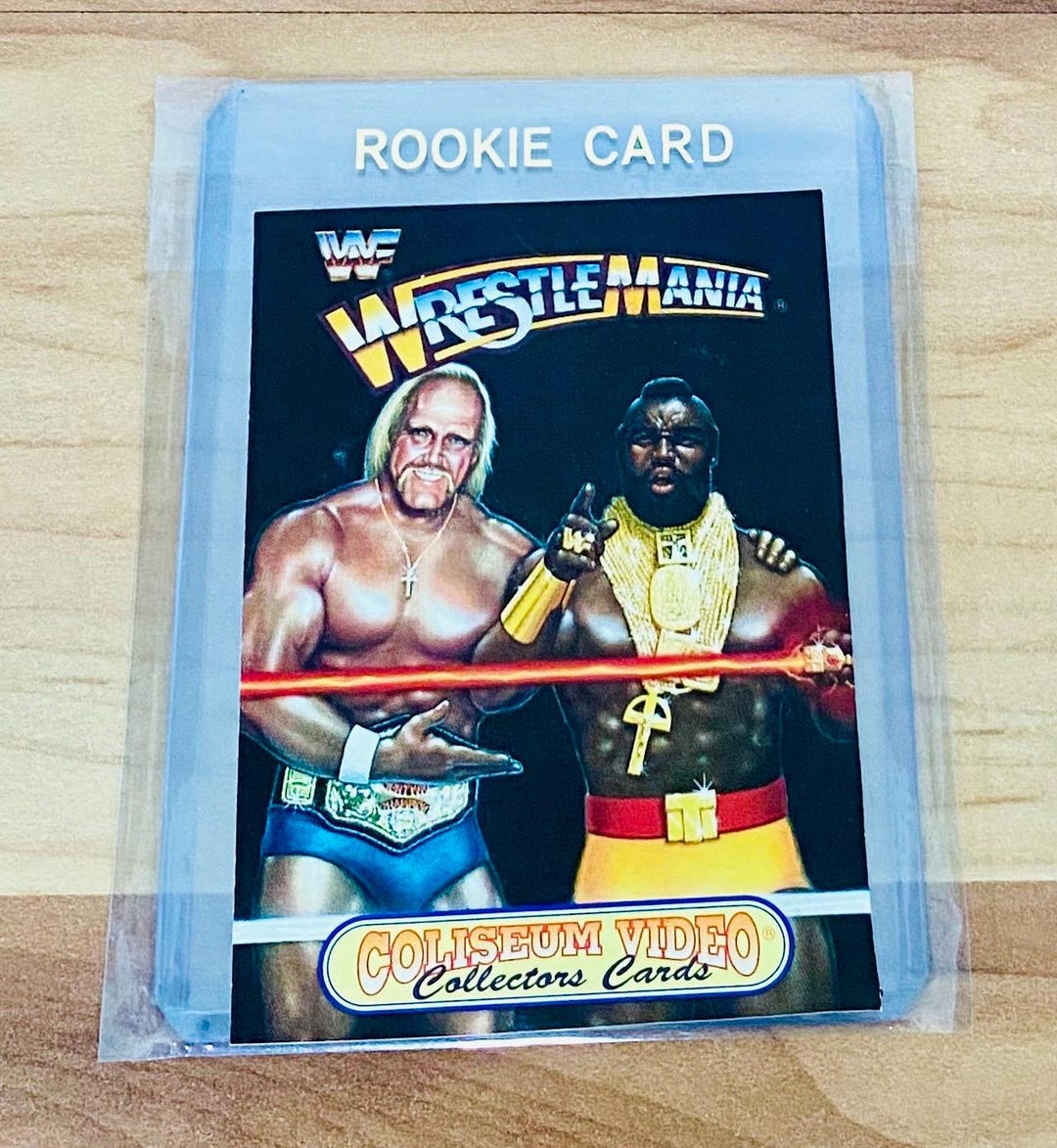 1993 WWF Coliseum Video Cards Wrestlemania 1 Hulk Hogan & Mr. T WWE NM ...