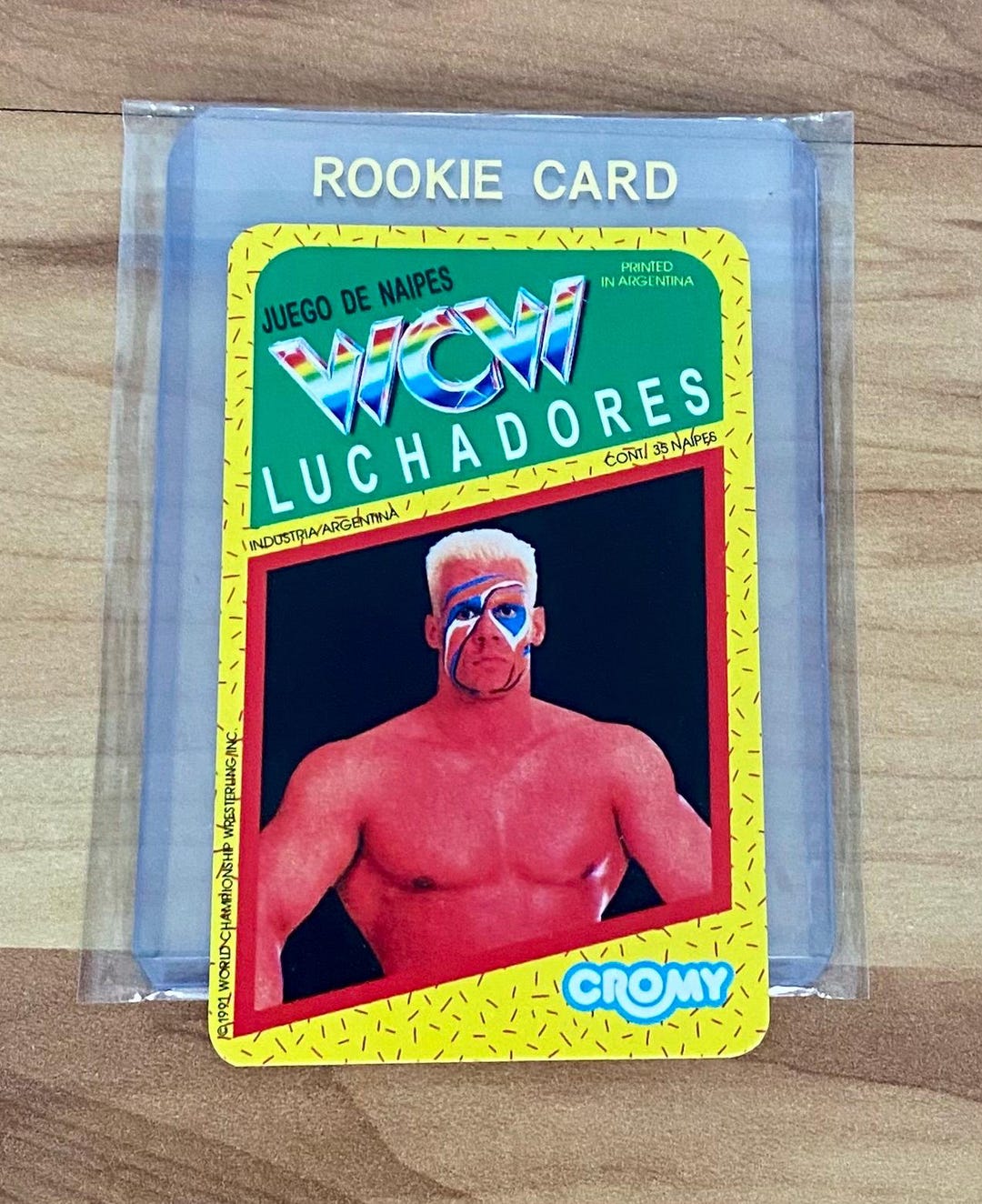 Sting Rookie 1991 Cromy WCW Luchadores Wrestling Promo Card Rare ...