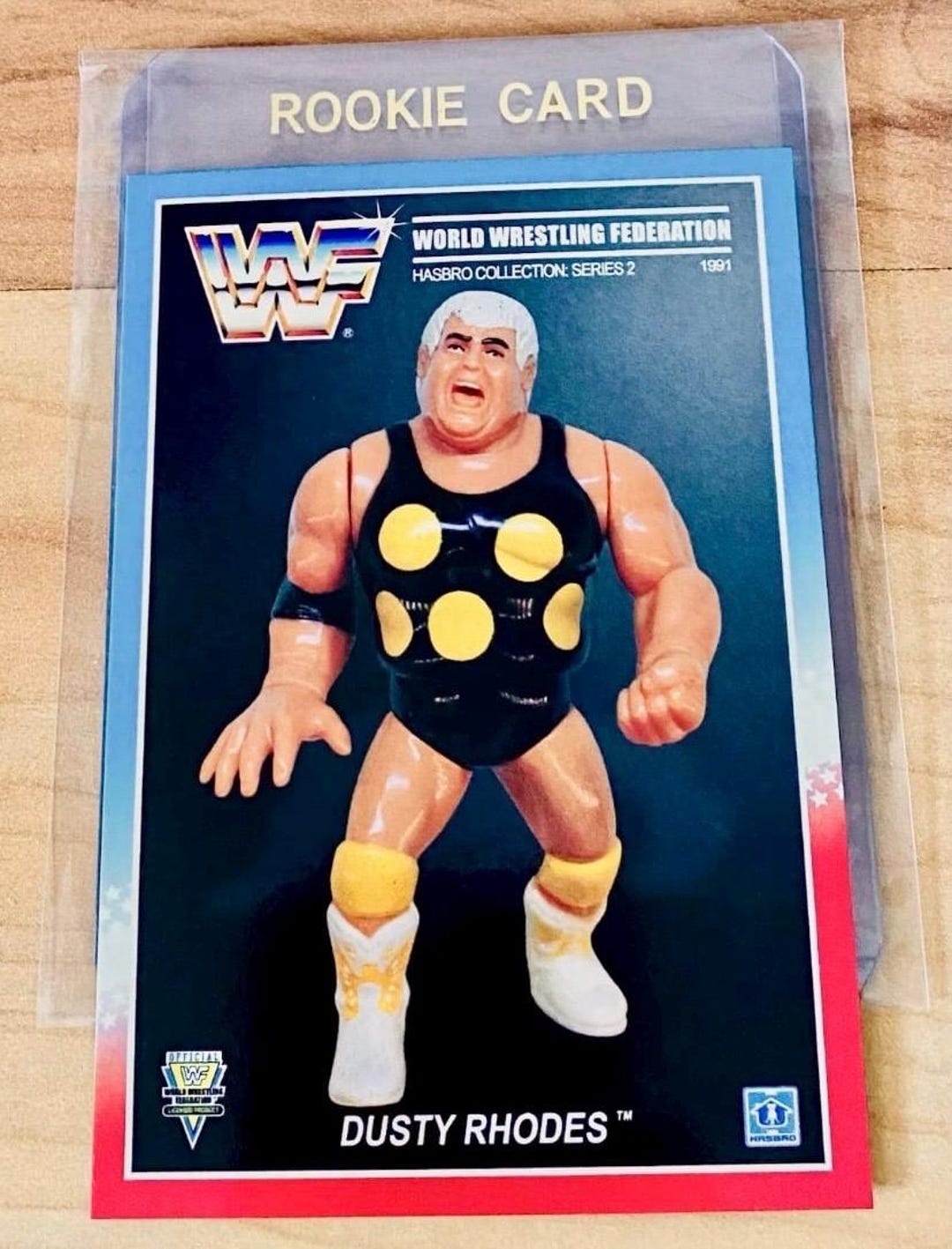 Dusty Rhodes WWF Hasbro Collectors Cards Series 2 WWE Wrestling Rare ...