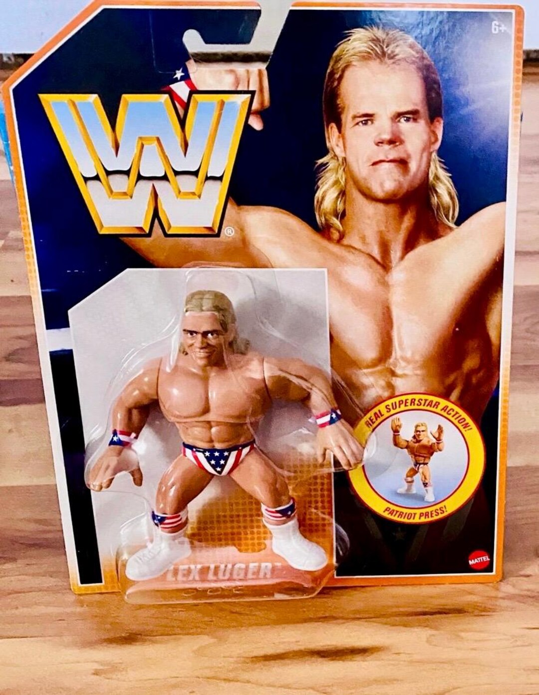 WWE Lex Luger Hasbro Style Mattel Retro Action Figure MOC NEW Mint ...