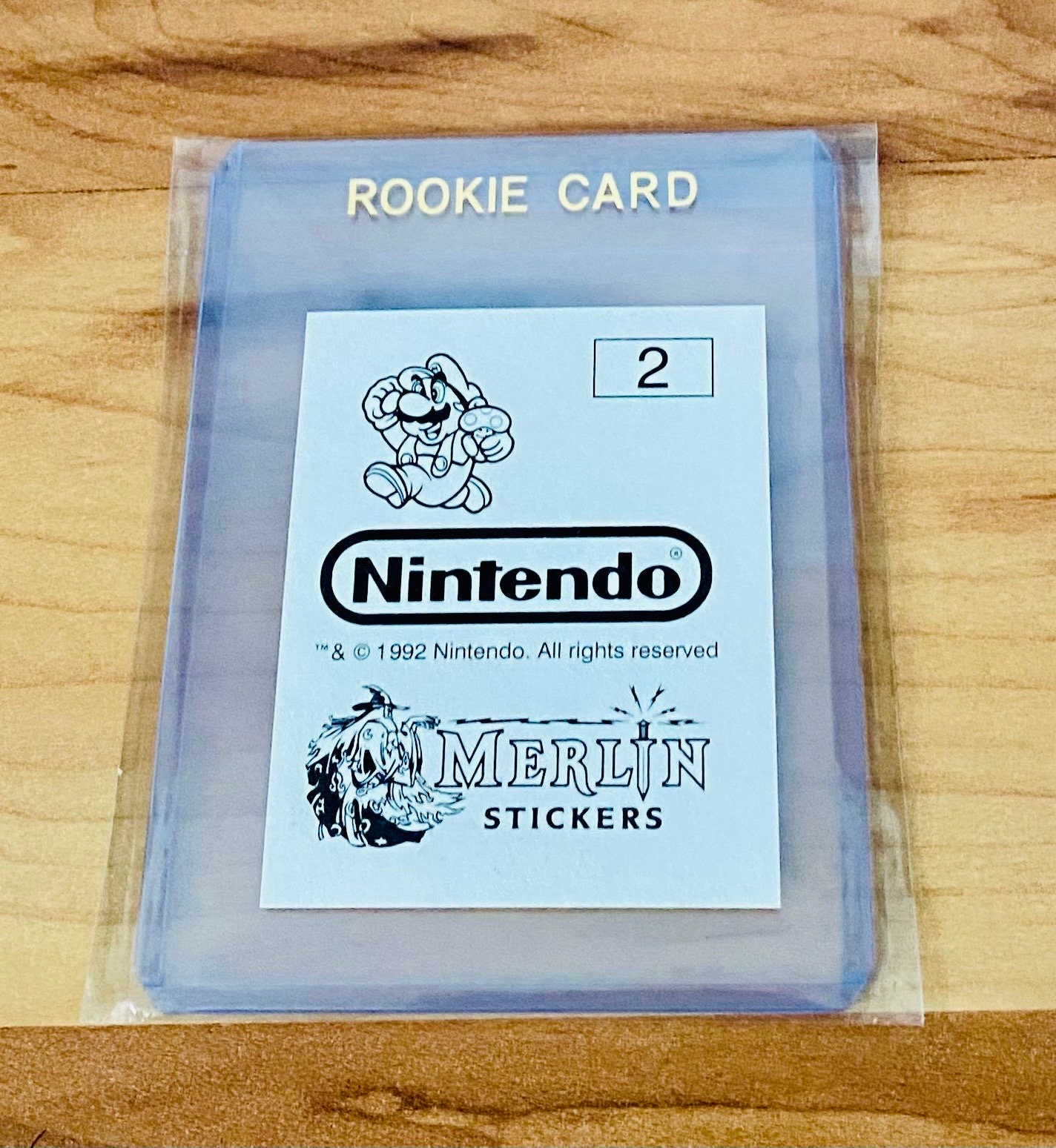 Super Mario Bros. 1992 Merlin Nintendo Sticker Album Cover Sticker 2 ...