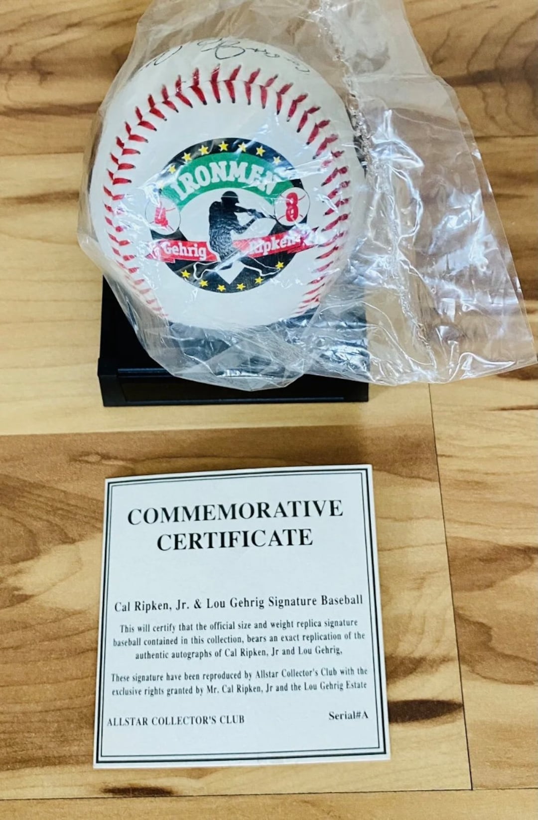 Cal Ripken Jr & Lou Gehrig Ironman Commemorative Ball New Sealed *new ...