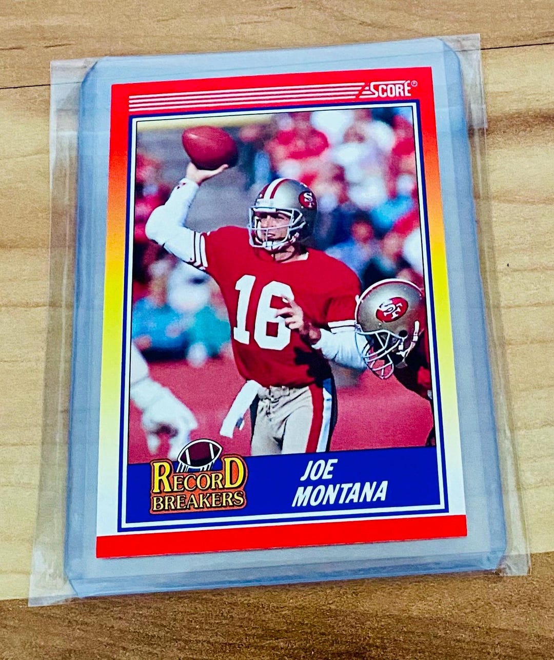 Joe Montana 1990 Score Record Breakers Football Card #594 NFL NEW Mint ...