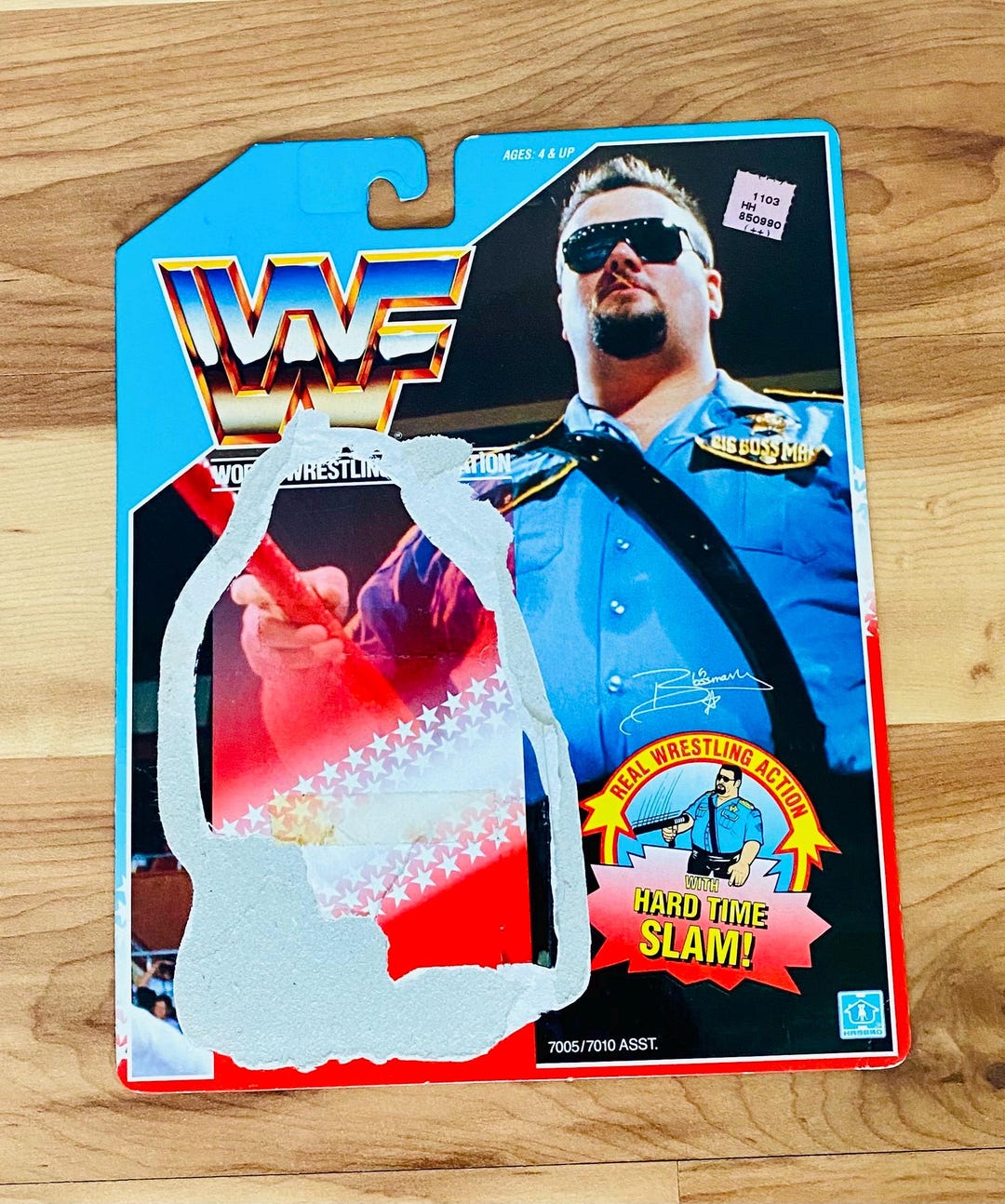Hasbro WWF Big Boss Man Action Figure Original Vintage Full Card Back ...