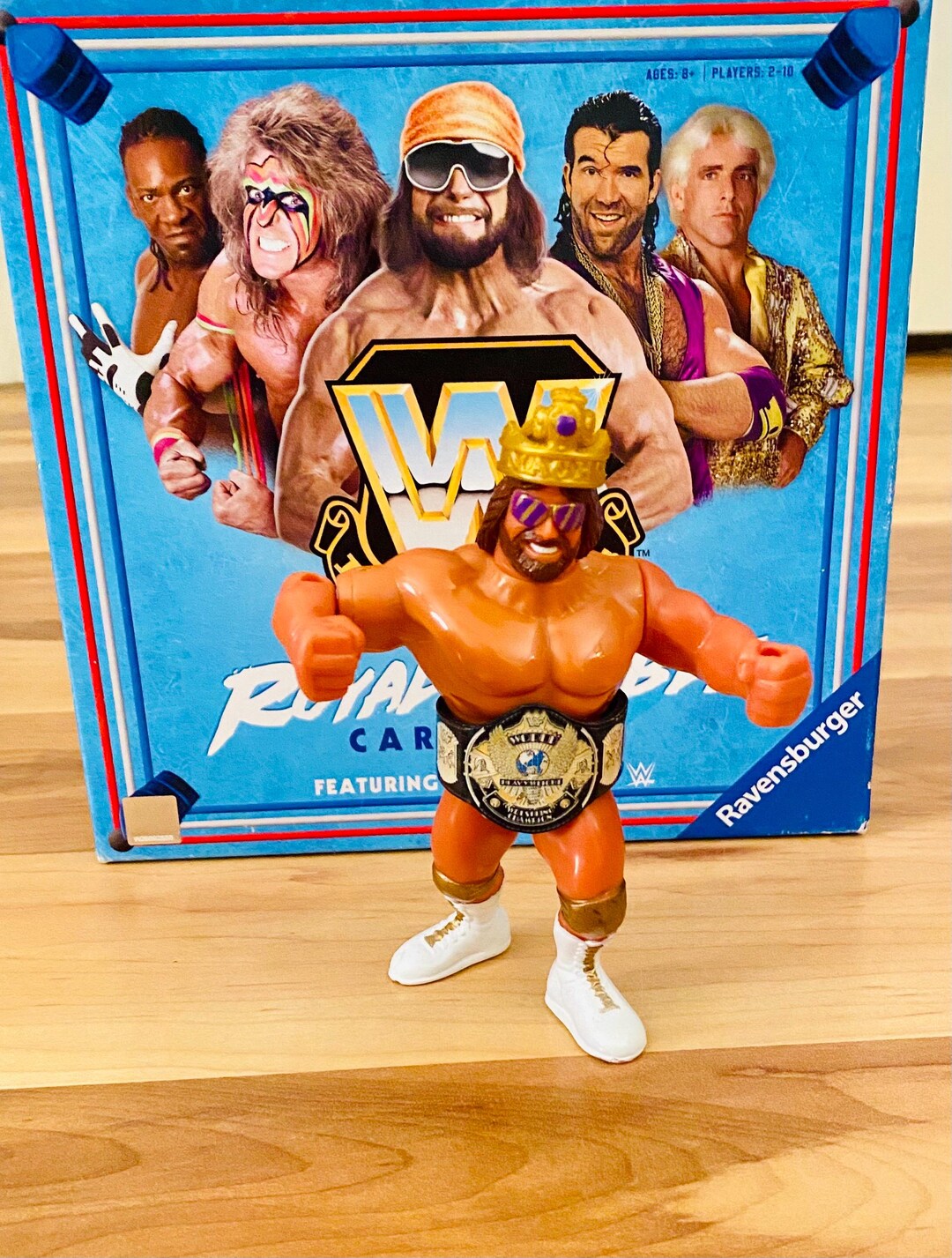WWF Hasbro Macho King Randy Savage Figure W/ Hasbro Original Habro ...