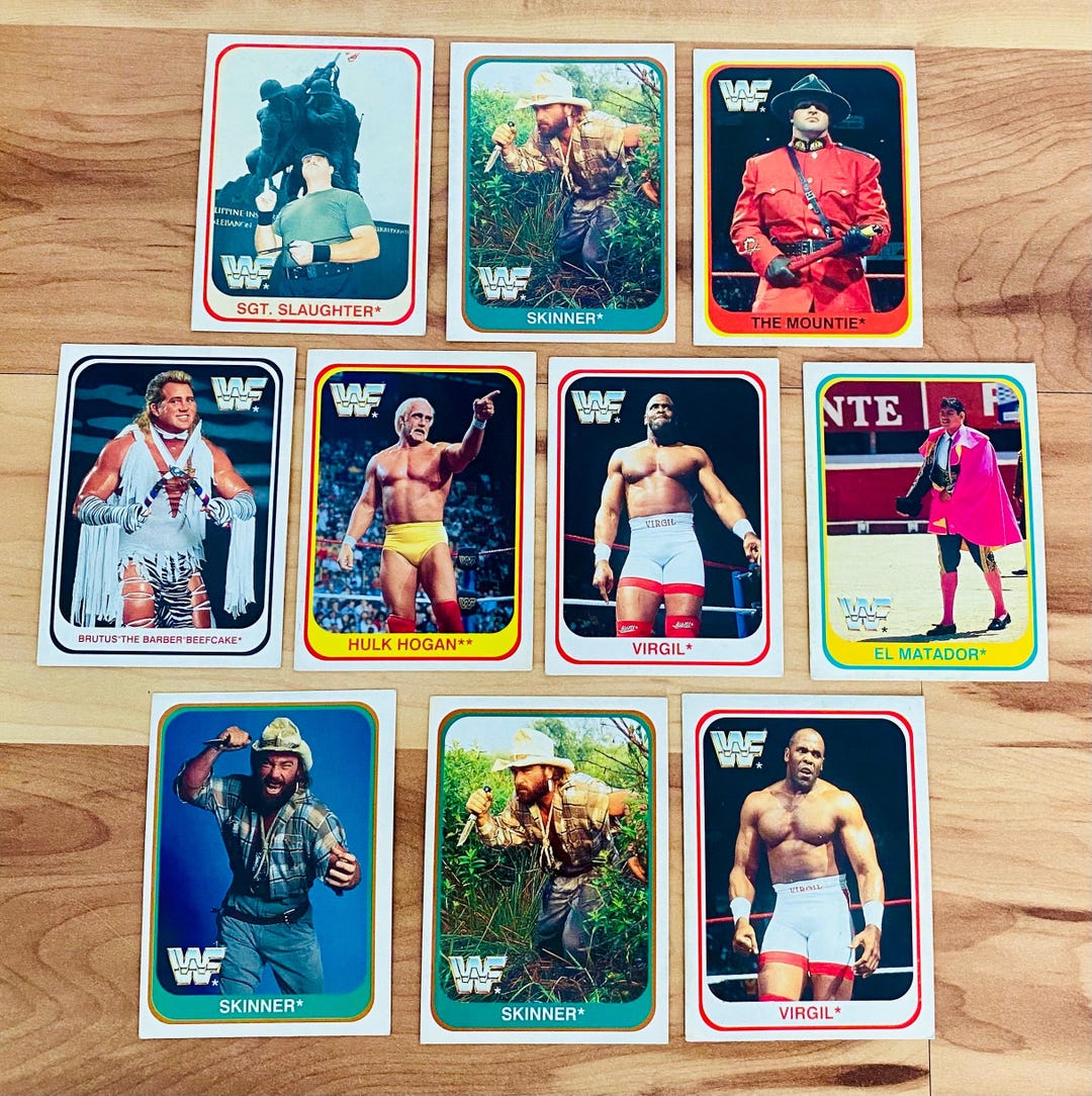 1991 Merlin WWF Very Rare Wrestling Cards Hulk Hogan Sgt. Slaughter ...