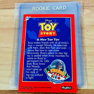 Toy Story Buzz Lightyear Rookie Card Disney 1995 Skybox #48 Pixar Rare ...