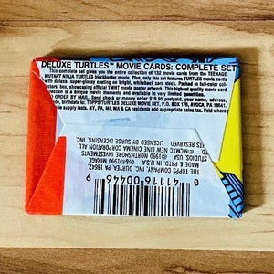 Teenage Mutant Ninja Turtles 1990 Trading Cards 1 Unopened Pack Vintage ...