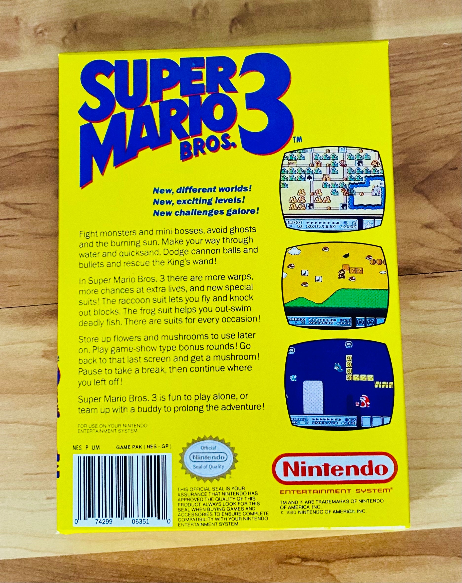 Super Mario Bros 3 Replacement Box Nintendo NES Box Only Looks Amazing ...