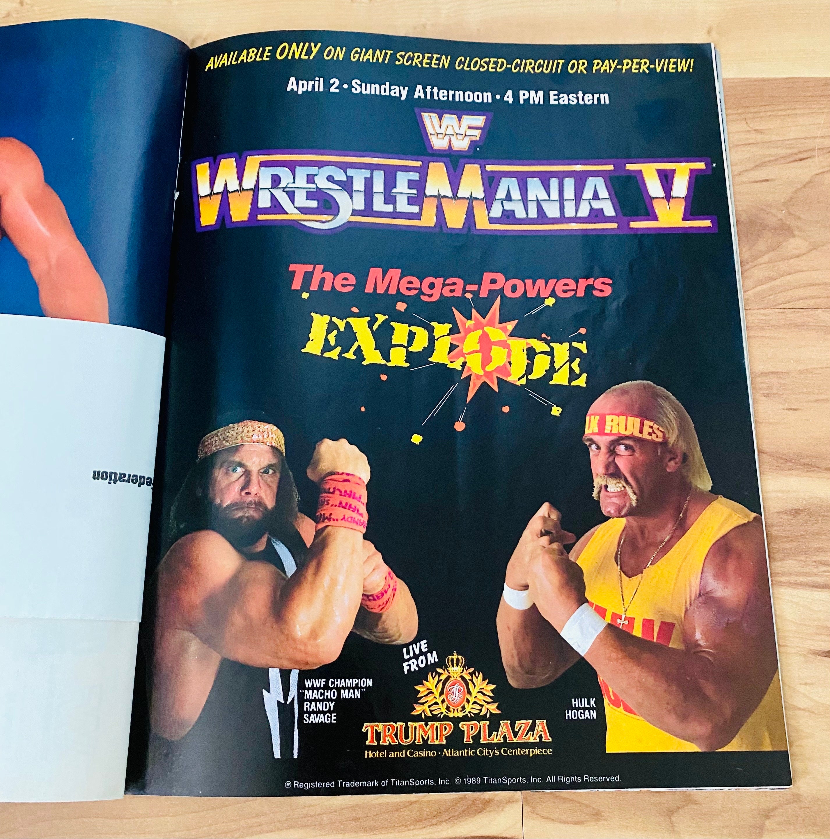 WWF Magazine April 1989 Miss Elizabeth Hulk Hogan Randy Savage WWE ...