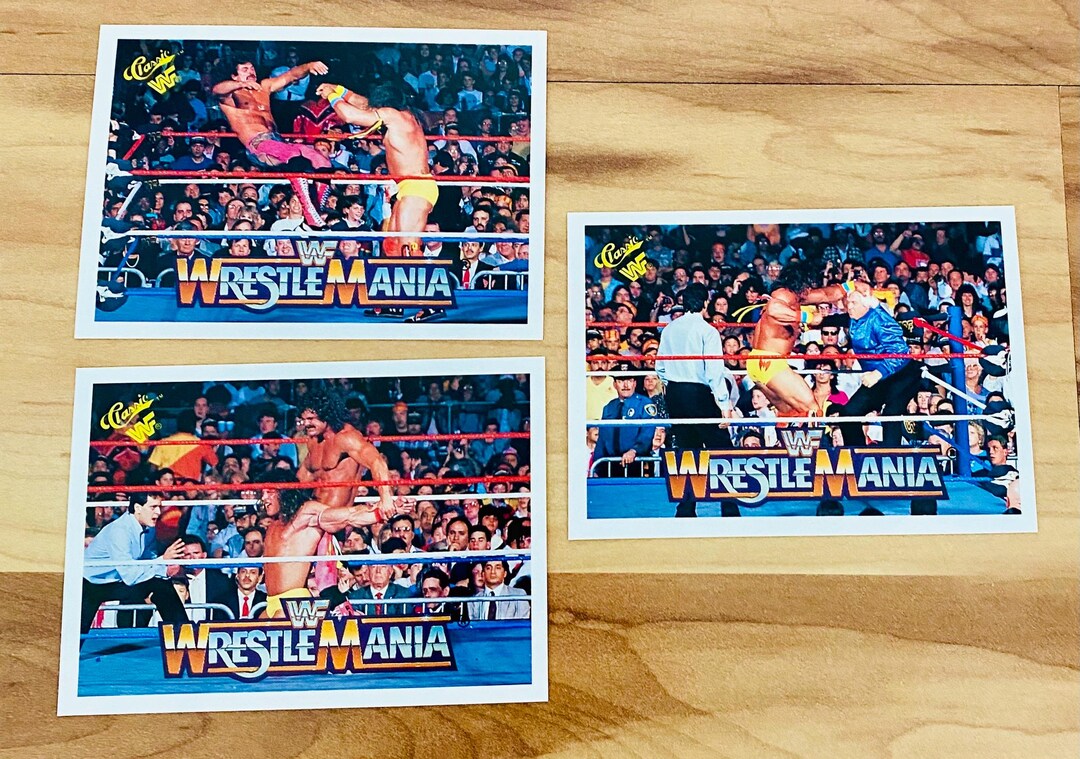 Ultimate Warrior Wrestlemaina V 1990 Classic WWF Cards Lot WWE Vintage ...