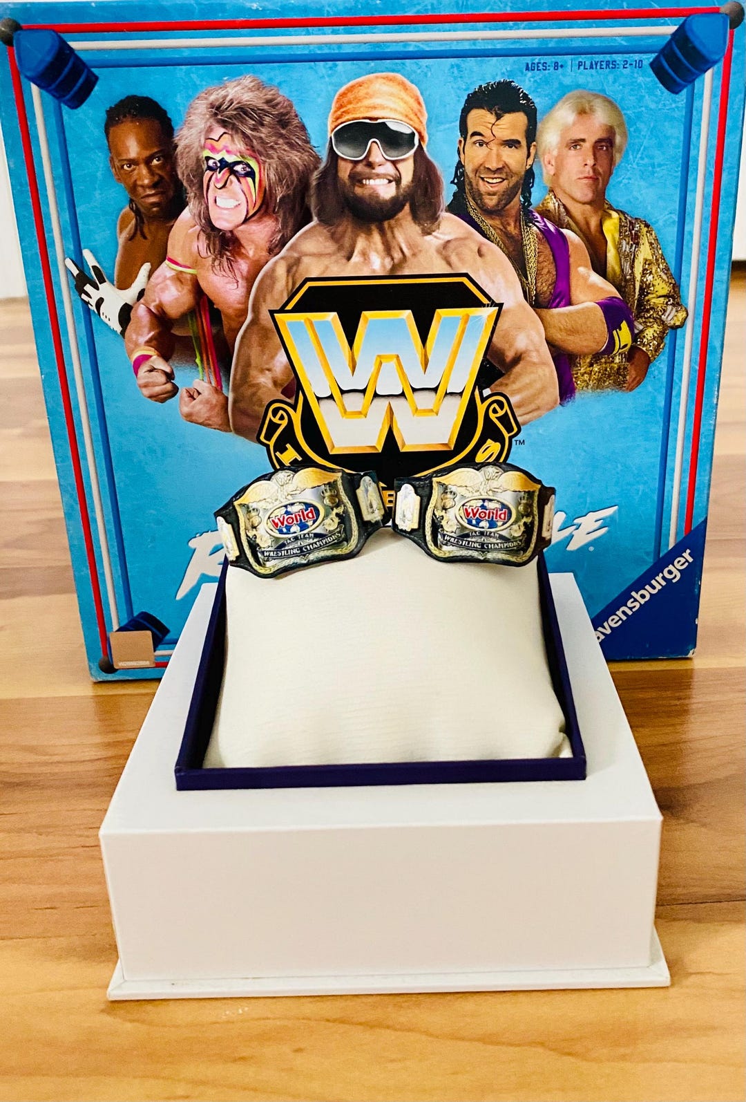 WWF Rare WWF Tag Team Championship Belts WWE Hart Foundation Legion of ...