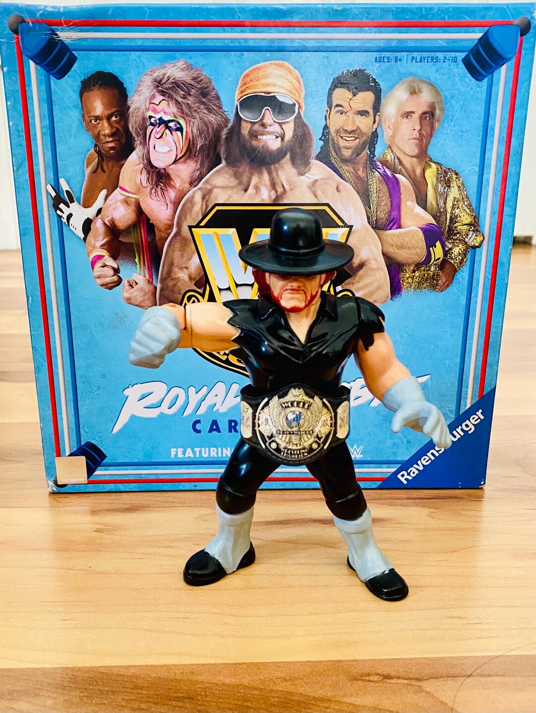 WWF Hasbro Undertaker Action Figure With Winged Eagle Championship Belt ...