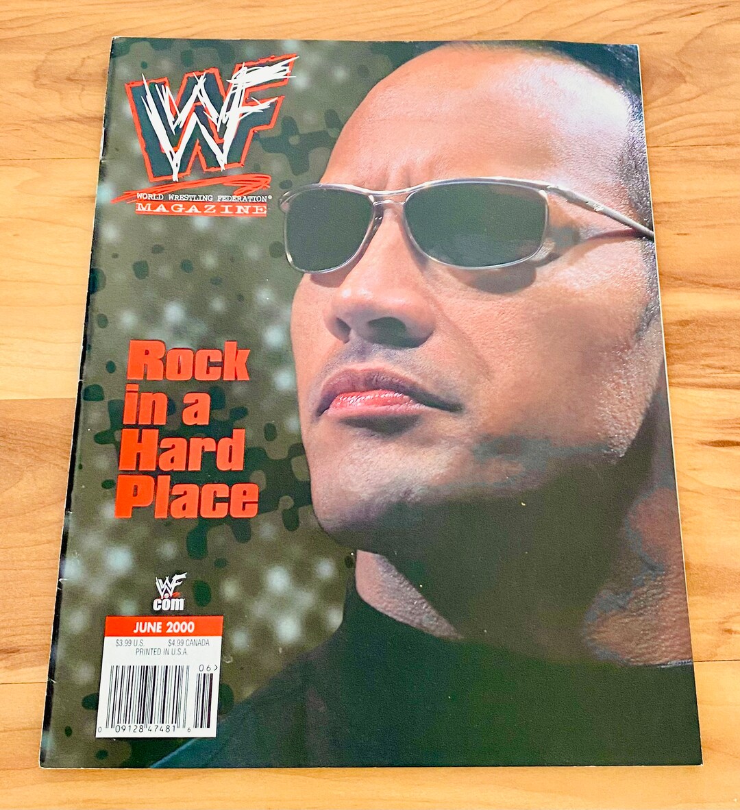 WWF Magazine June 2000 the ROCK Cover the People’s Champ WWE - Etsy