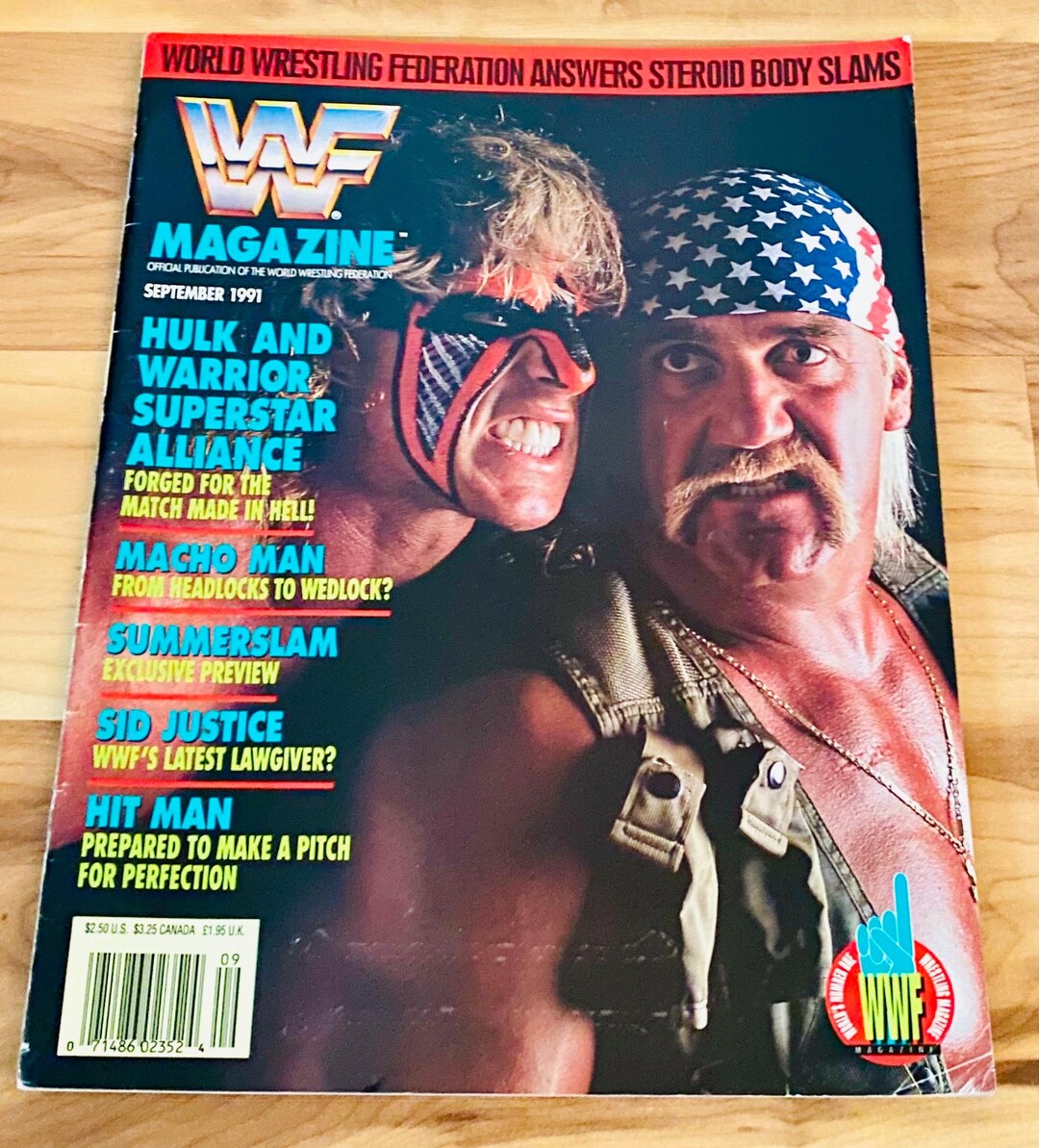WWF Wrestling Magazine September 1991 Hulk Hogan Ultimate Warrior ...