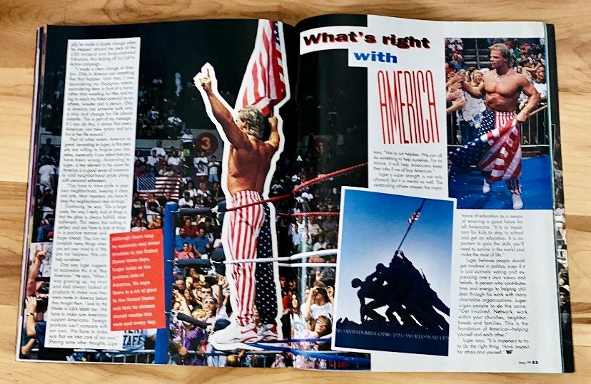 WWF Magazine January 1994 Crush Cover Razor Ramon LEX Luger - Etsy