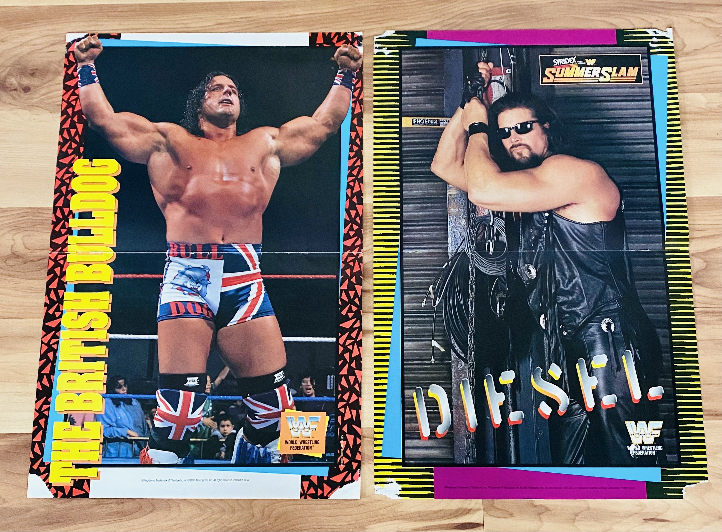 WWF Magazine Wrestling Posters Bundle WWE 1995 Insert 6 Original ...
