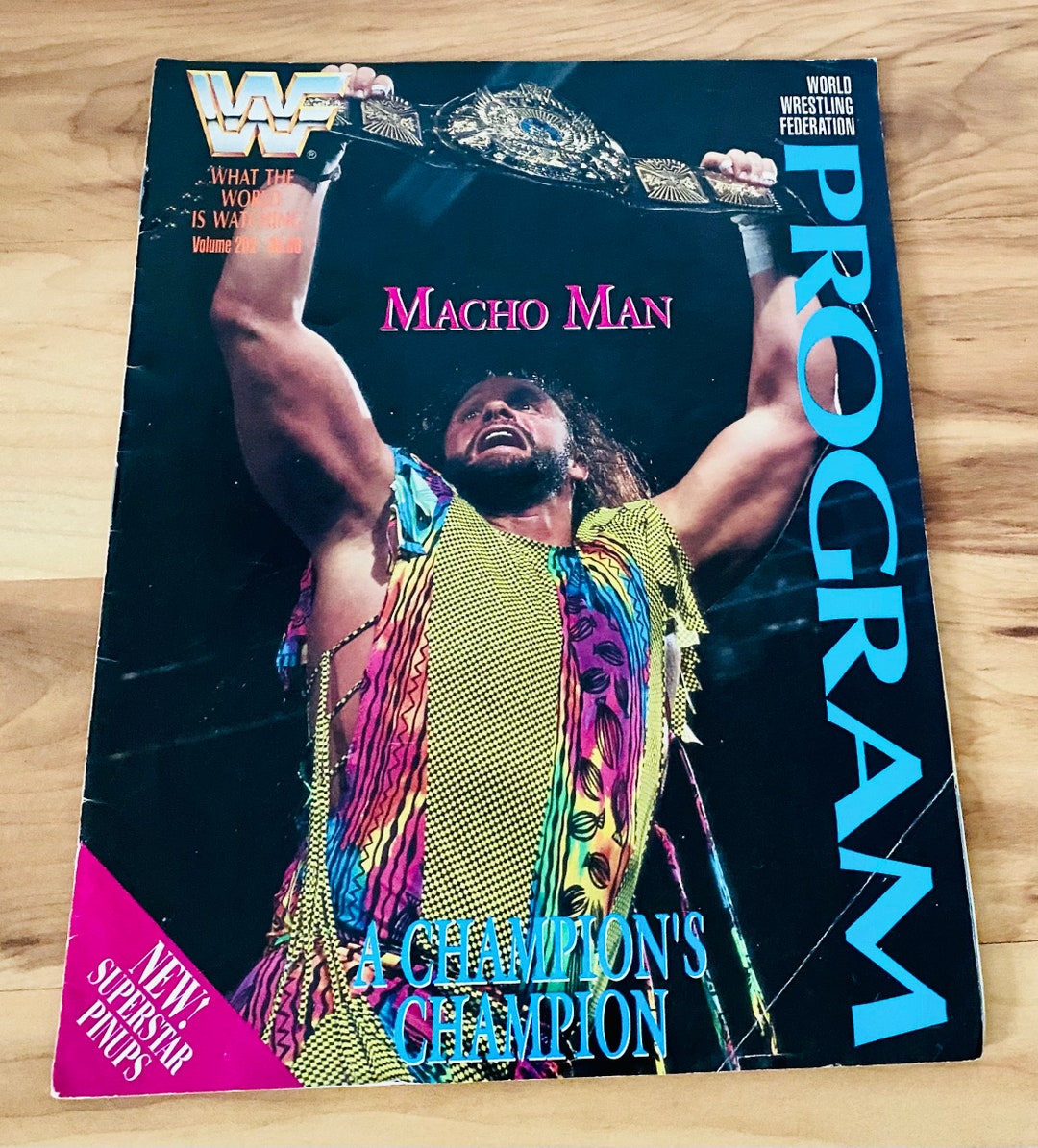WWF Program Vol. 202 1992 Macho Man Randy Savage Wrestling Magazine ...
