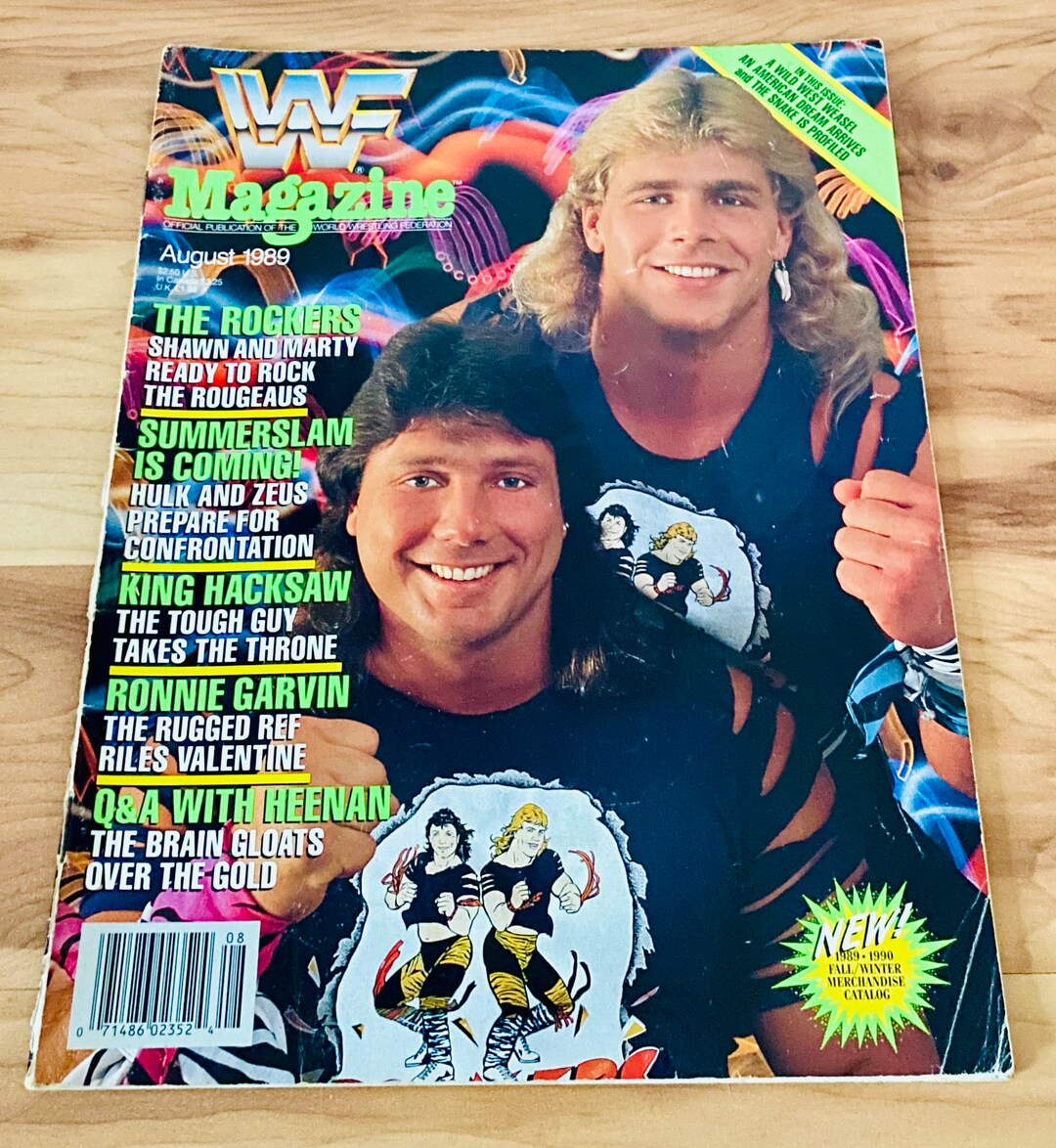 WWF Magazine August 1989 the Rockers Iconic Cover Shawn Michaels WWE ...