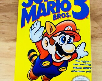 NES Super Mario Bros. 3 Box Cover Only - Etsy