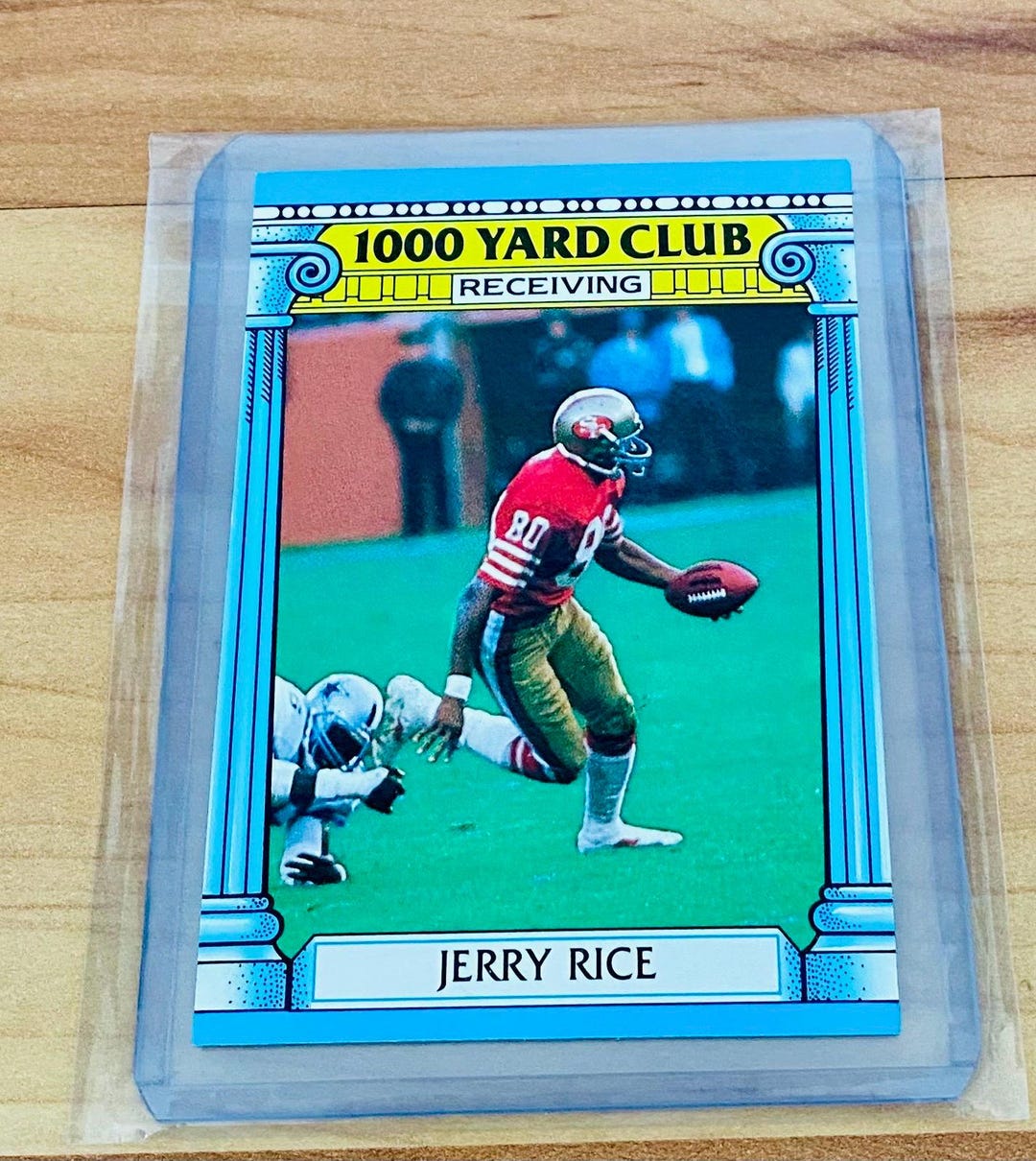 1987 Topps Football NFL Jerry Rice 1000 Yard Club Receiving 49ers ...