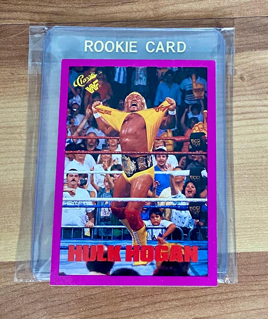 Hulk Hogan SSP Purple Border Rare Promo Insert 1990 WWF Classic Card ...