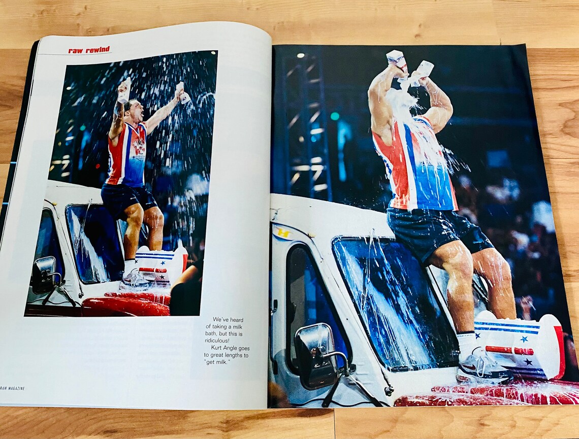 WWF RAW Magazine November 2001 the Rock Cover W/ Poster WWE - Etsy