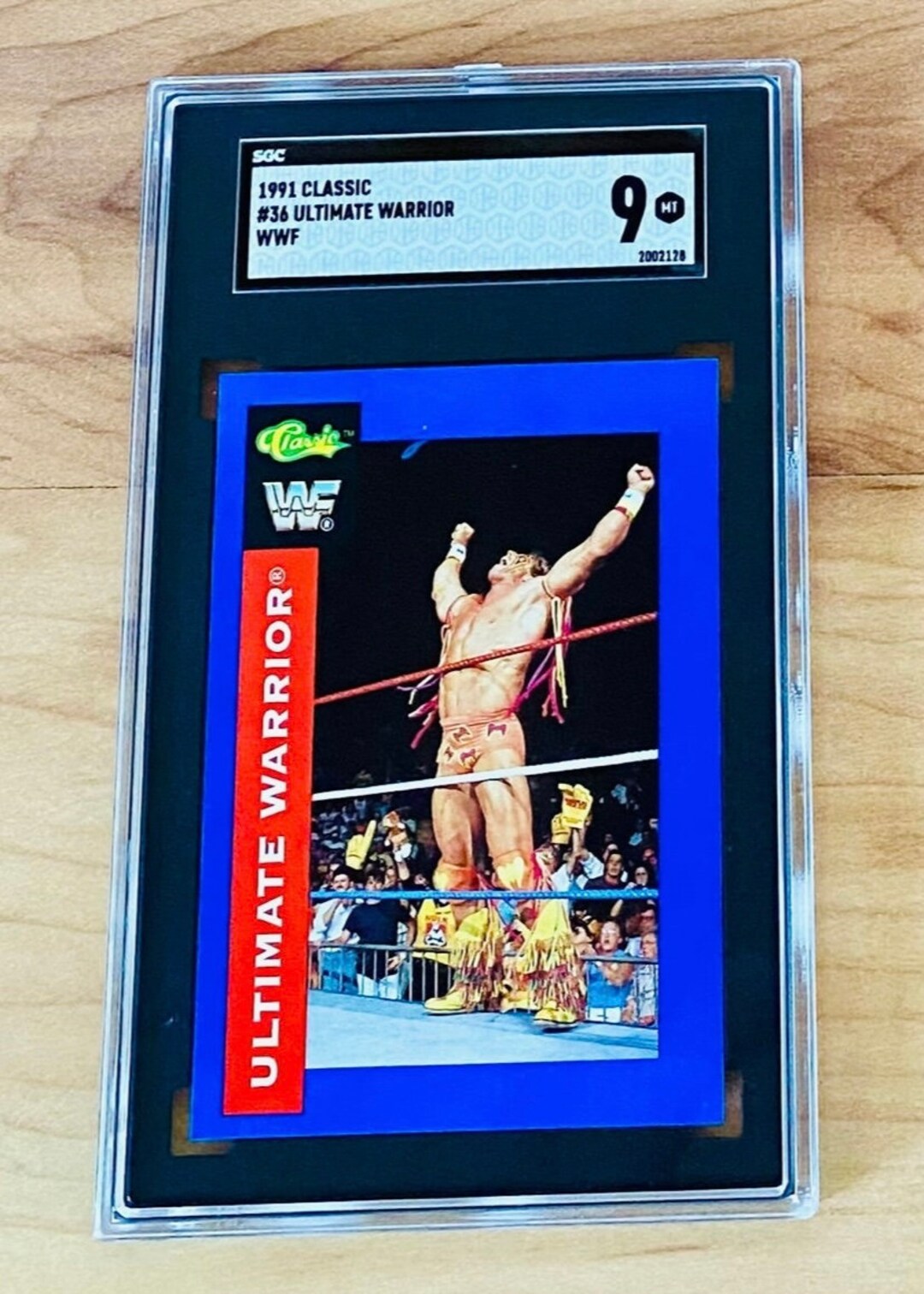 Ultimate Warrior 1991 Classic WWF #36 Graded Card Rare SGC 9 Mint - Etsy