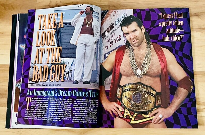 WWF Magazine January 1994 Crush Cover Razor Ramon LEX Luger Rare ...