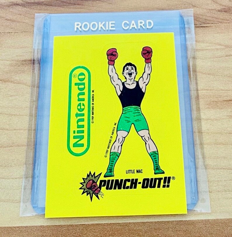 1989 Topps Nintendo Game Packs Sticker Card 8 Punch Out Lil Mac Rookie ...