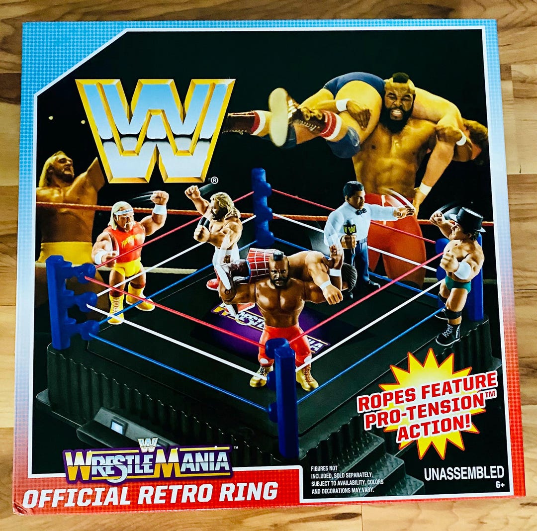 NEW 2024 MATTEL WWE Retro Wrestlemania Ring for Retro Action Figures Sealed Mint - Etsy