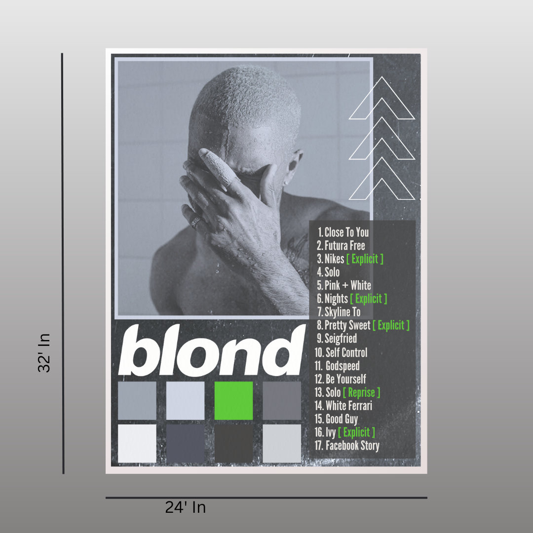 Frank Ocean Black and White Album Cover Poster sold by Gaurav Agarwal ...