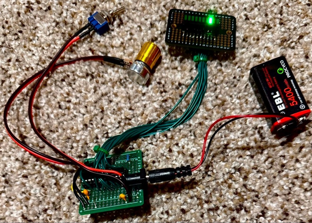 Green, Yellow or Red Scanning LED 10 Segment Bargraph Display Request ...