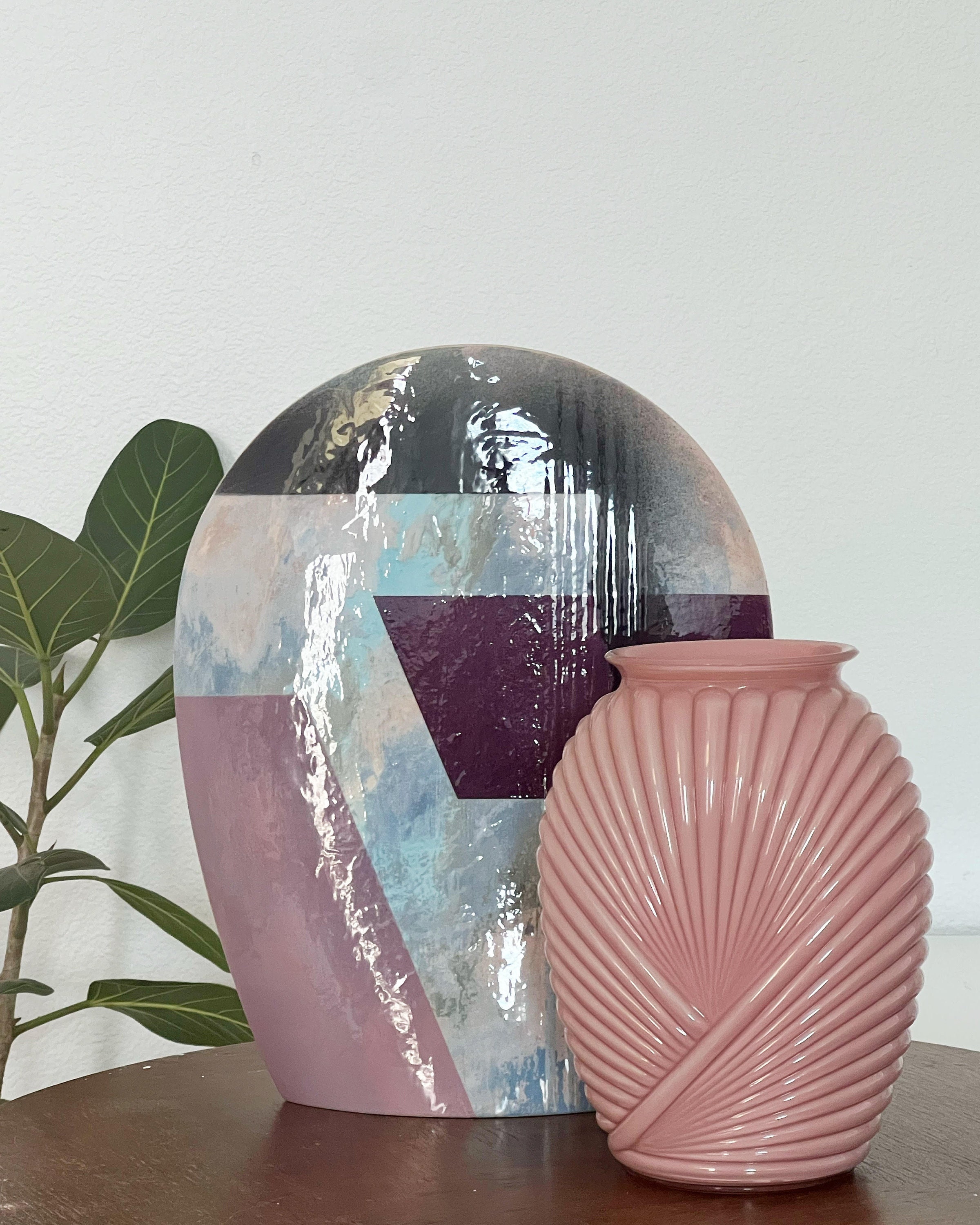 Art Deco Geo Abstract Vase by John Bergen Rare Find - Etsy