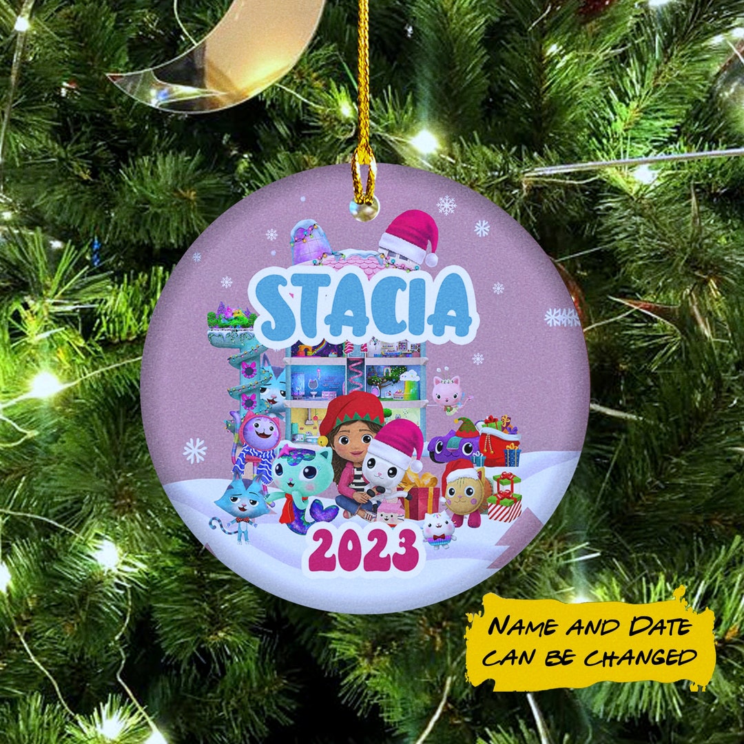 Ornament Gabby Christmas Personalized Custom Name Dollhouse - Etsy