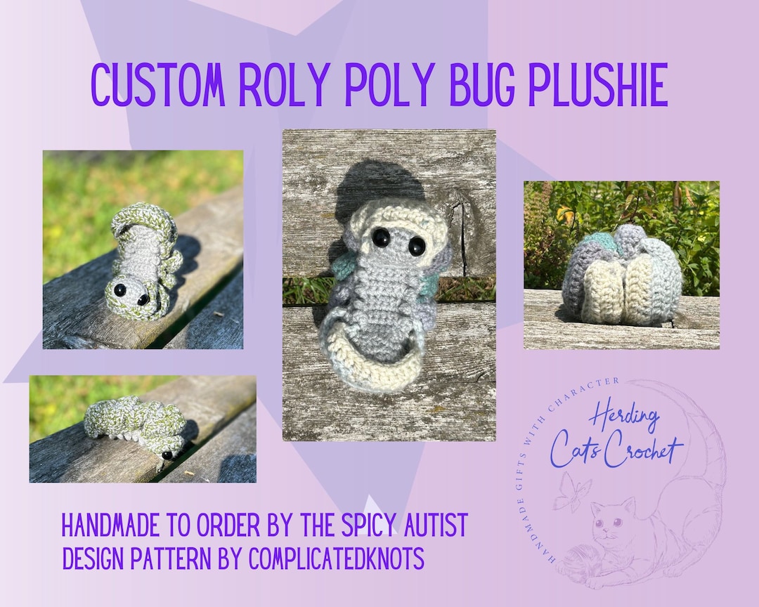 Custom Plushie Kawaii Roly Poly Bug Fidget Plush Stim Toy - Etsy